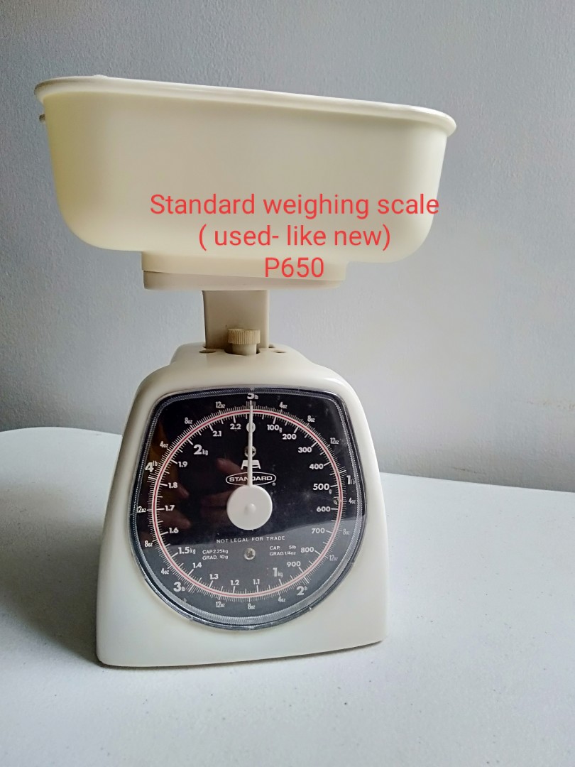 STANDARD WEIGHING SCALE- OFF WHITE, Health & Nutrition, Health Monitors ...