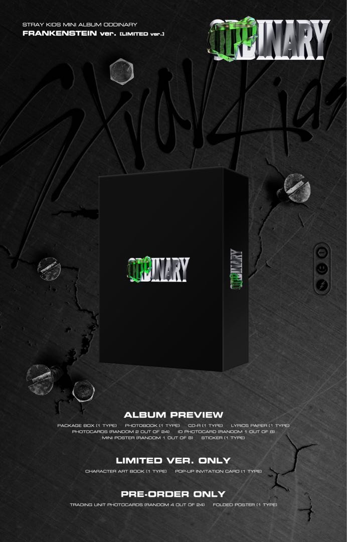 STRAY KIDS SIGNED ODDINARY MINI ALBUM USA PO, Hobbies & Toys ...