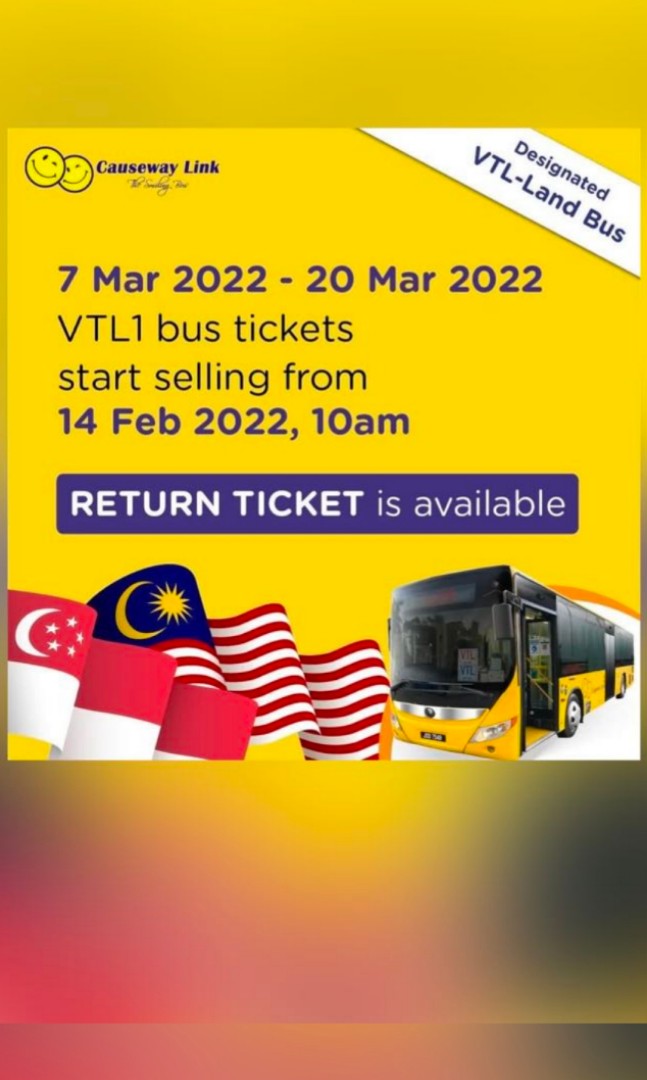 VTL tickets, Tickets & Vouchers, Local Attractions & Transport on Carousell