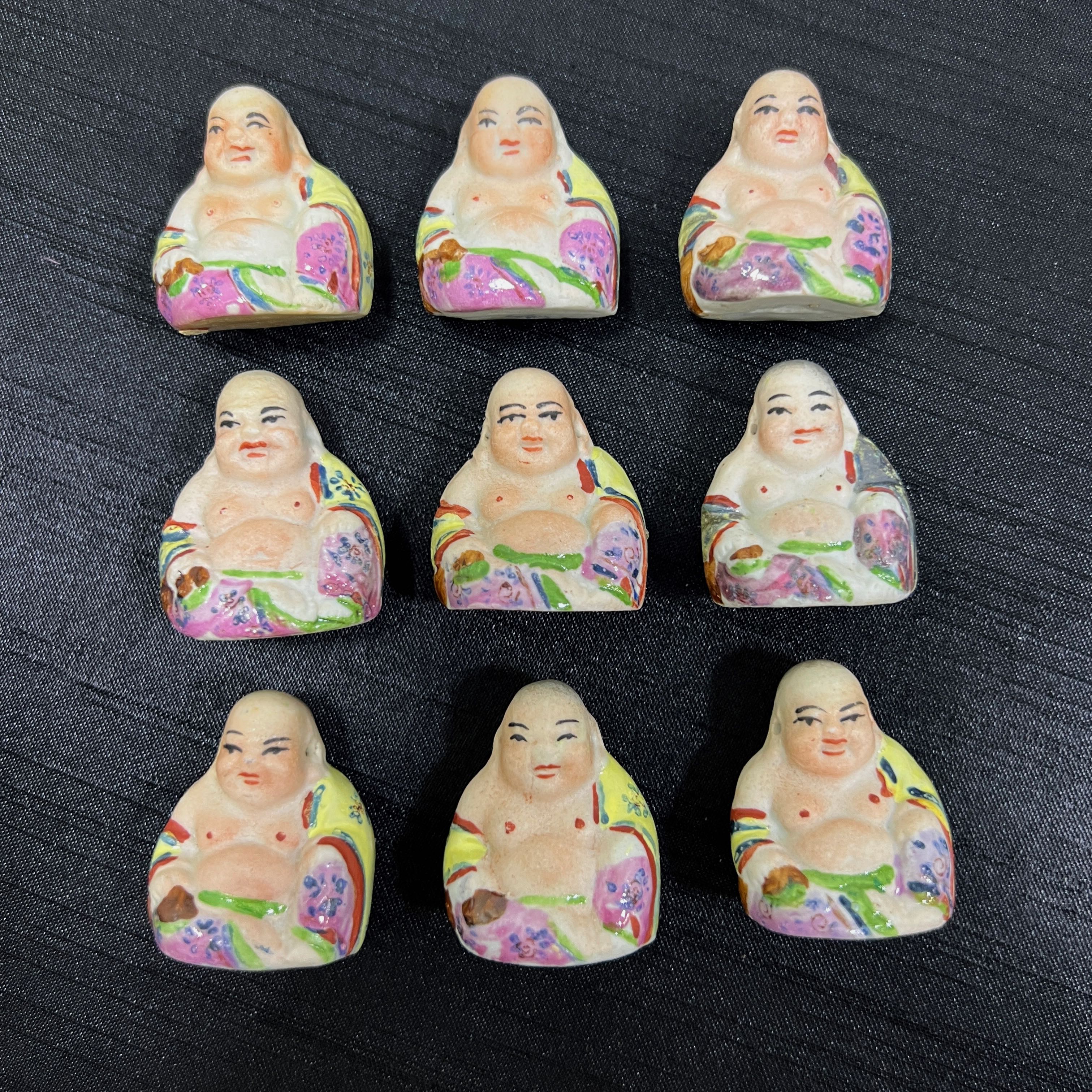 1 X R.O.C. Laughing Happy God decorative item 民国粉彩弥勒佛随身佛像, Hobbies ...