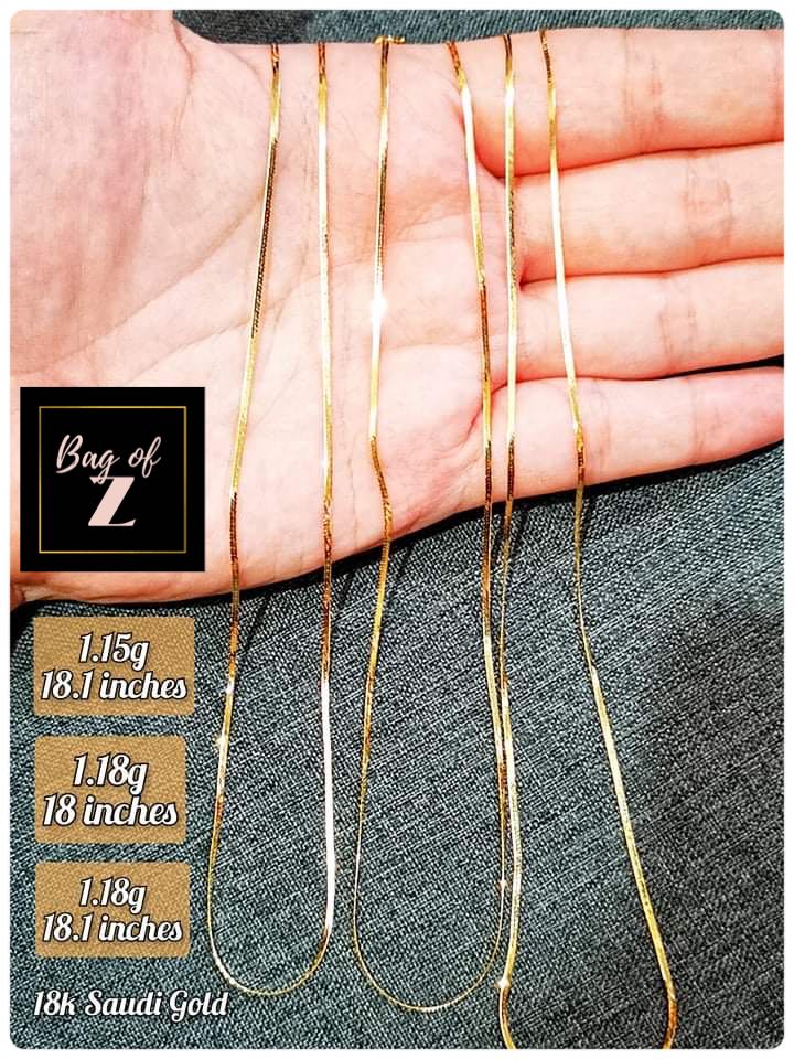 (2,950/g) 18K Saudi Gold Necklace Snake Chain, Women's Fashion, Jewelry ...