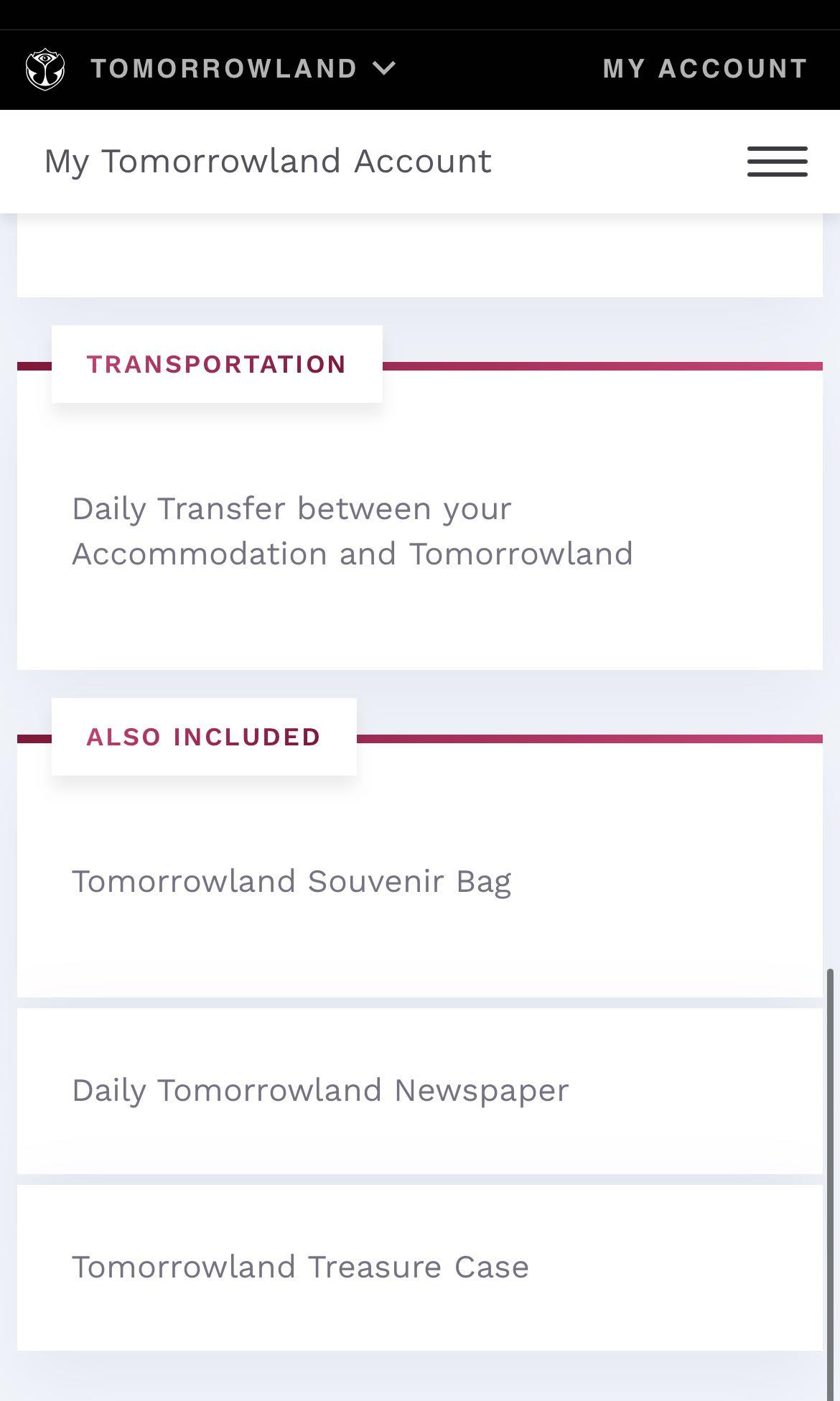 4 tickets to Tomorrowland 2022 Global journey weekend 3 VIP full ...