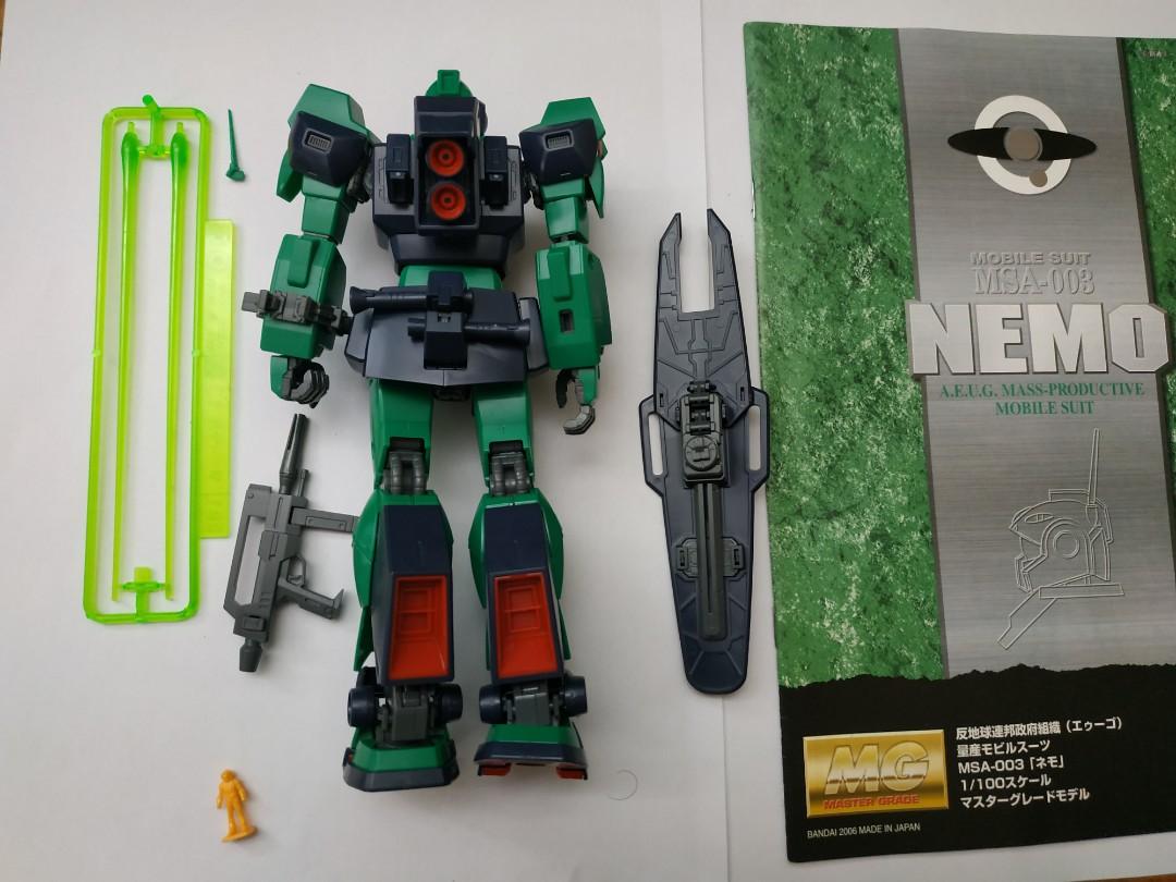 已砌 素組 1/100 MSA-003 Nemo 尼姆GUNDAM 高達 MG HG, 興趣及遊戲, 玩具 & 遊戲類 - Carousell