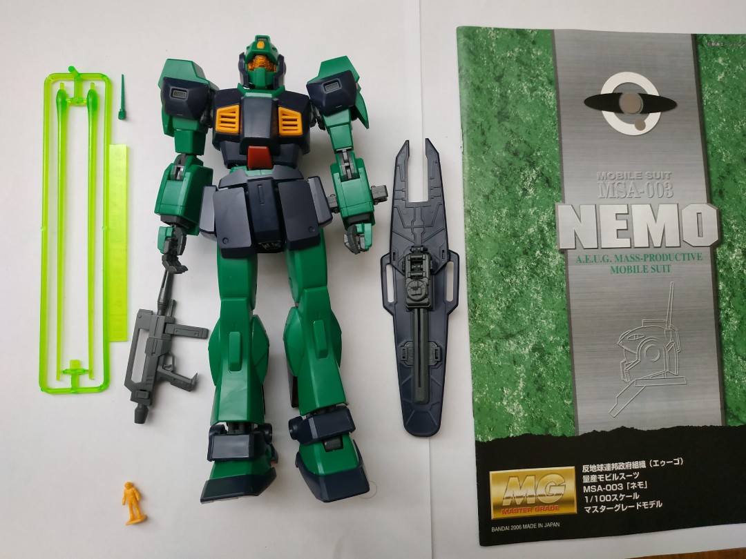 已砌 素組 1/100 MSA-003 Nemo 尼姆GUNDAM 高達 MG HG, 興趣及遊戲, 玩具 & 遊戲類 - Carousell