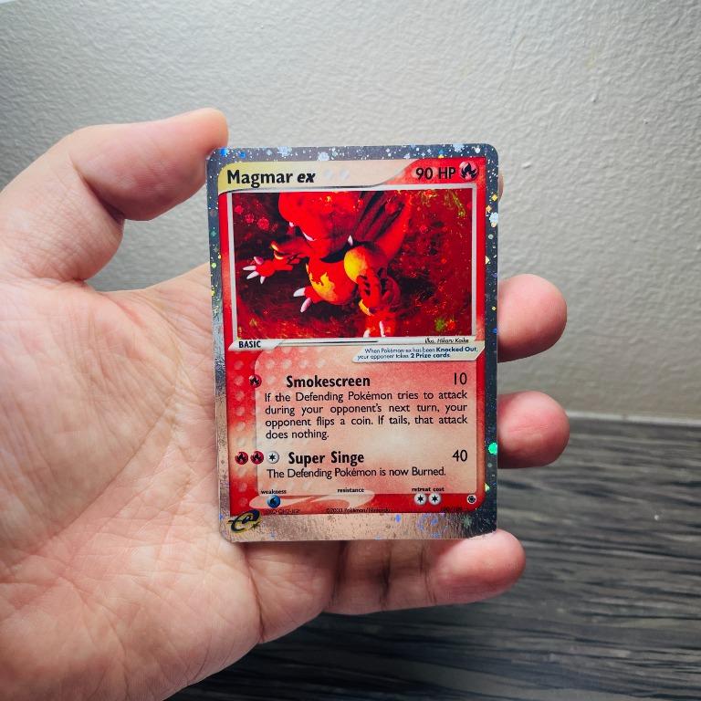 🍁 Magmar ex 100/109 Vintage Pokemon Card TCG (Pokémon Trading Card PTCG ...