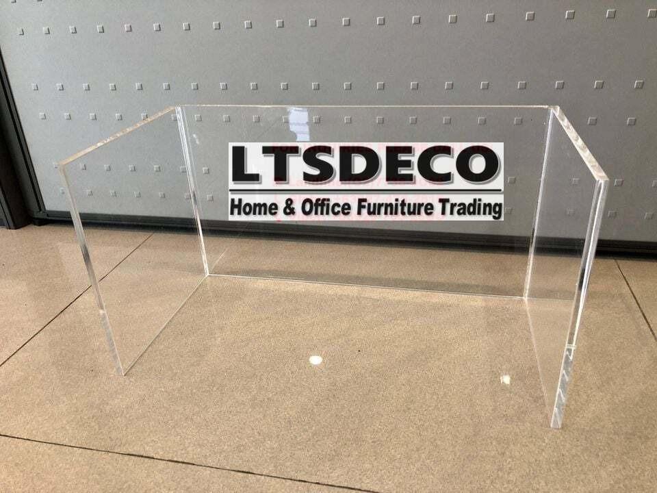 ACRYLIC BARRIER OFFICE PARTITION, Furniture & Home Living, Office ...