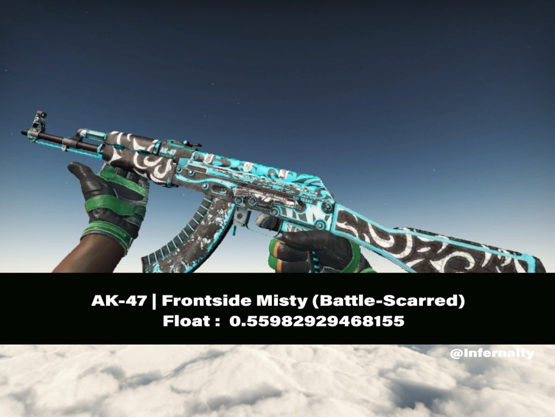 AK-47 Frontside Misty BS CSGO SKINS KNIVES, Video Gaming, Gaming Accessories, In-Game Products ...