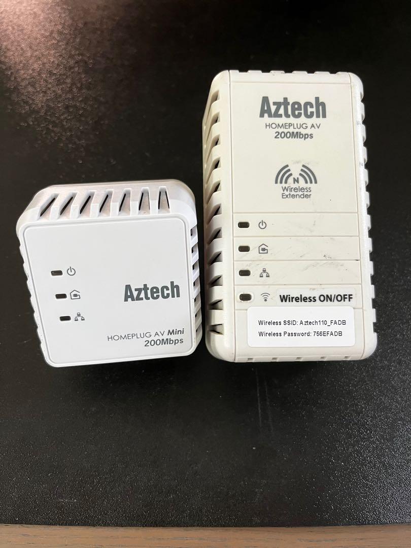 Aztech Homeplugs - Wireless Extender, Computers & Tech, Parts ...