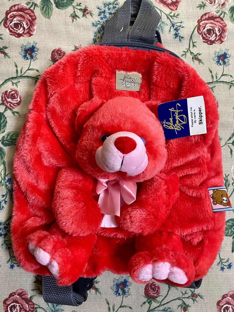 Blue Magic Teddy Bear Backpack, Women's Fashion, Bags & Wallets ...