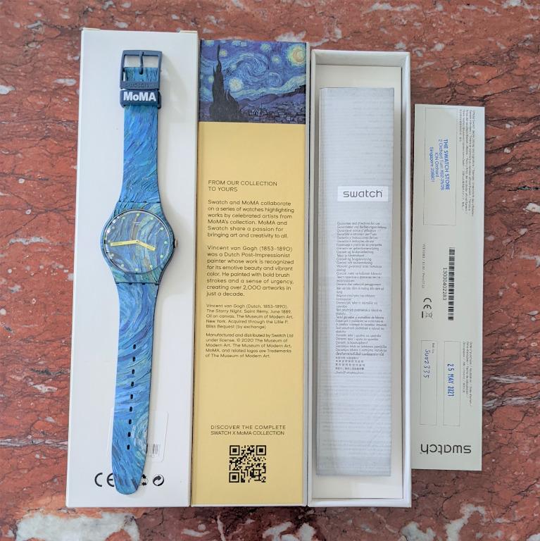 [BNIB] SWATCH x MoMA Collection (2021) Starry Night by Vincent Van Gogh ...