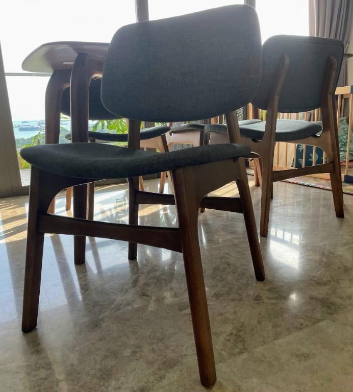 Castlery Vincent 4-seater Dining Table [Walnut - 150cm] & Castlery ...