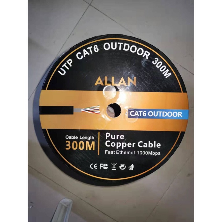 CAT6 UTP Cable Pure Copper Outdoor, Computers & Tech, Office & Business ...