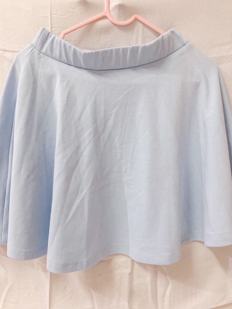 Colorbox Baby Blue Skirt, Fesyen Wanita, Pakaian Wanita, Gaun & Rok di ...
