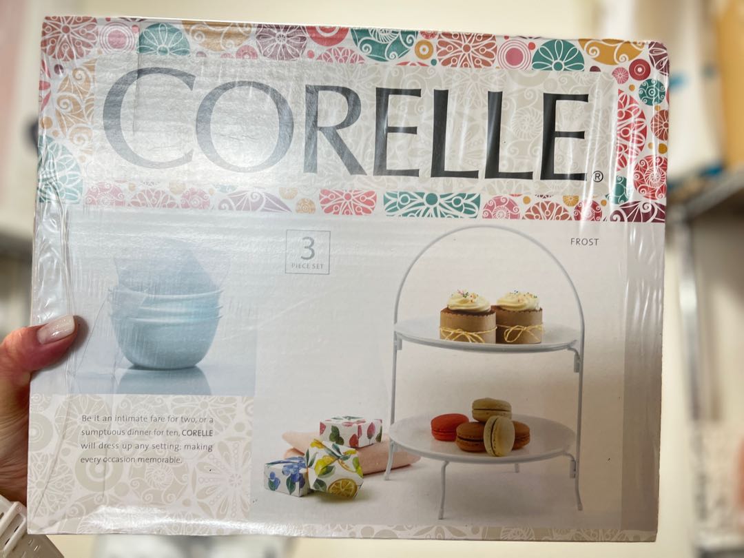 Corelle high tea set, Furniture & Home Living, Kitchenware & Tableware ...
