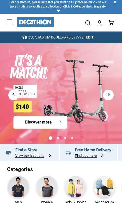 Decathlon voucher ($225), Tickets & Vouchers, Vouchers on Carousell