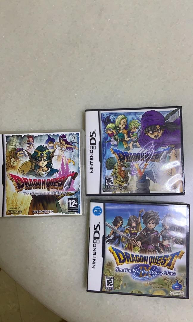 Dragon quest 4,5,6,9 nintendo ds, Video Gaming, Video Games, Nintendo ...