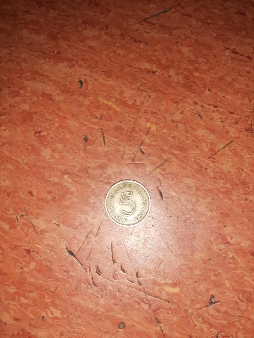 Duit Syiling 5 sen tahun 1968, Hobbies & Toys, Collectibles ...