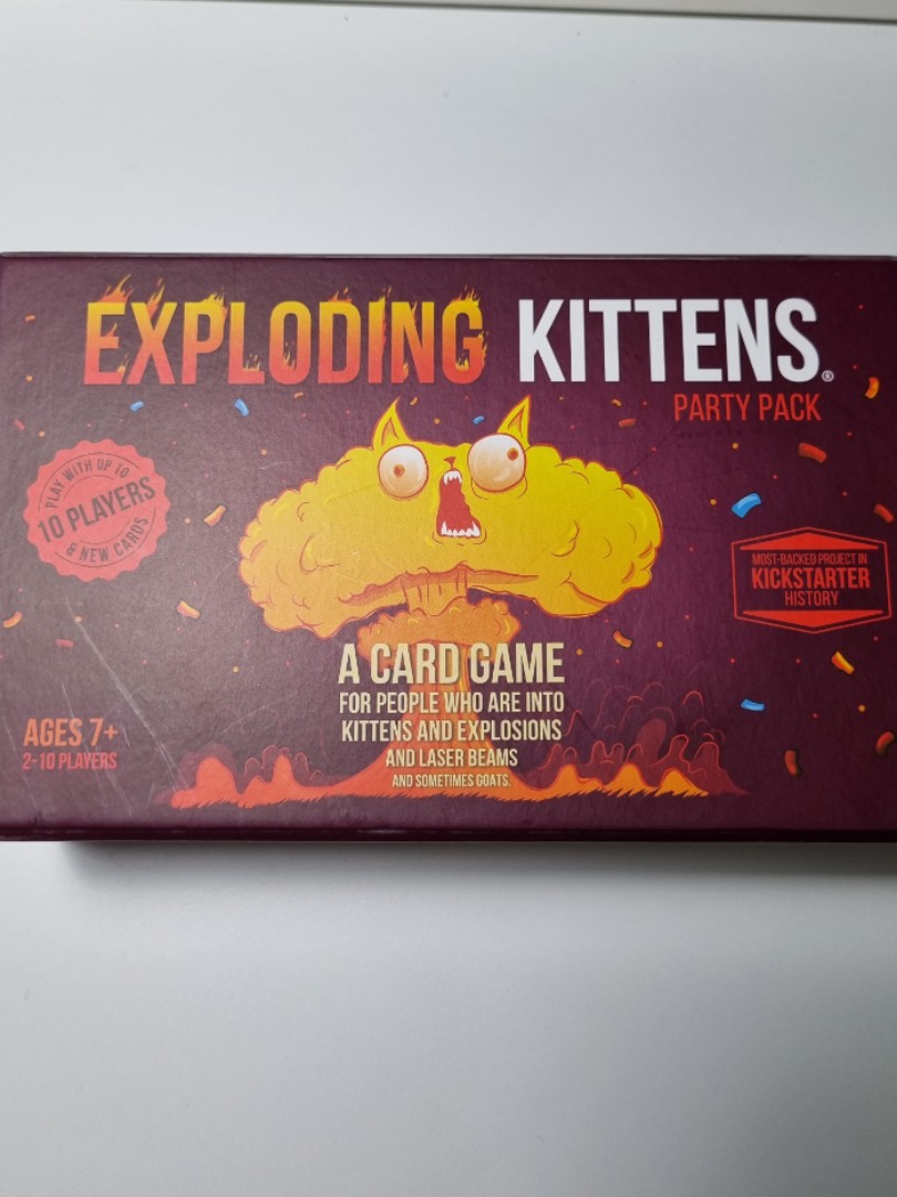 Exploding Kittens - Party pack Edition, Hobbies & Toys, Toys & Games on ...