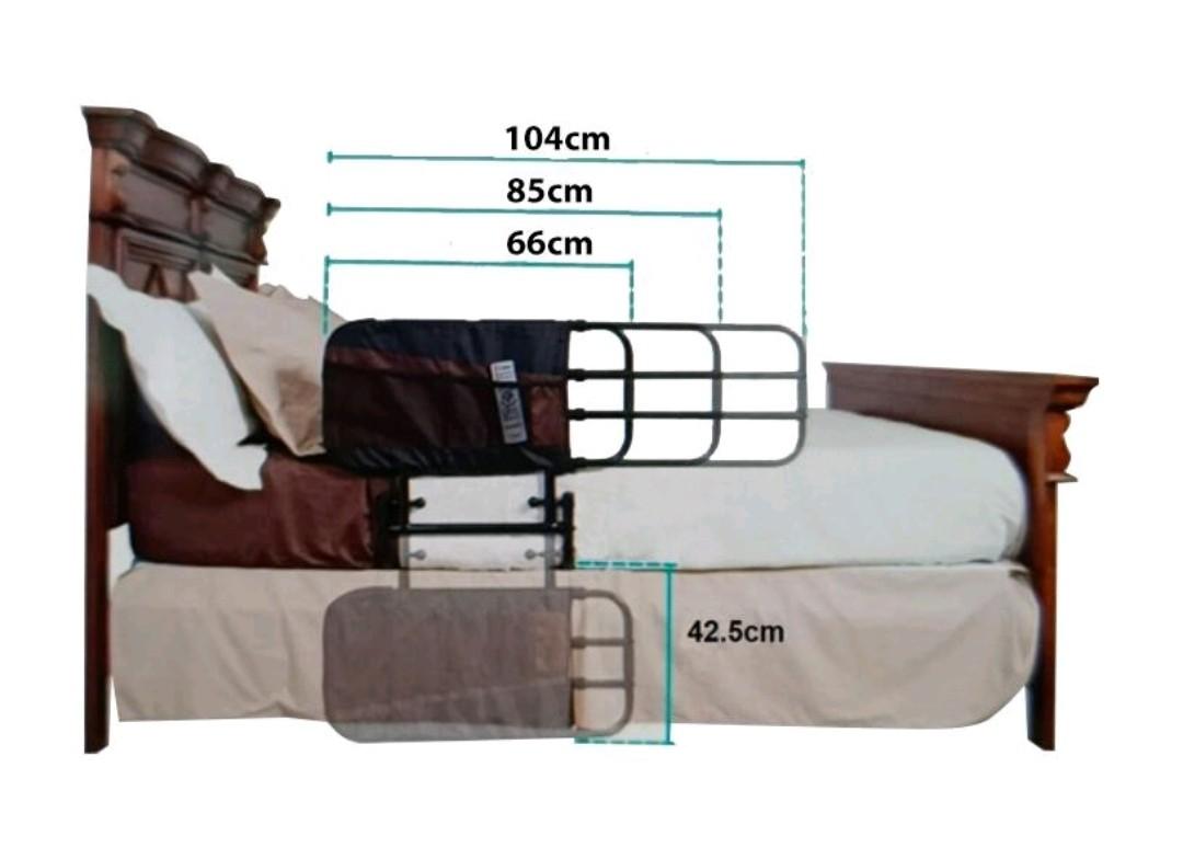 Extendable Bedside Railing, Health & Nutrition, Assistive ...