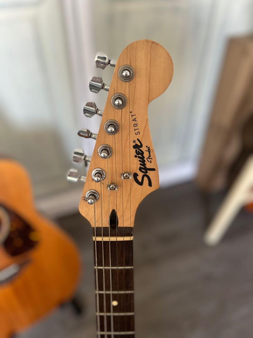 FENDER Squier Stratocaster SSS (Short-Scale) Strat, Brown Sunburst ...