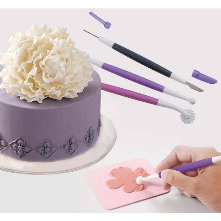 Fondant modelling tools carving knife set starter tool set needle prick ...