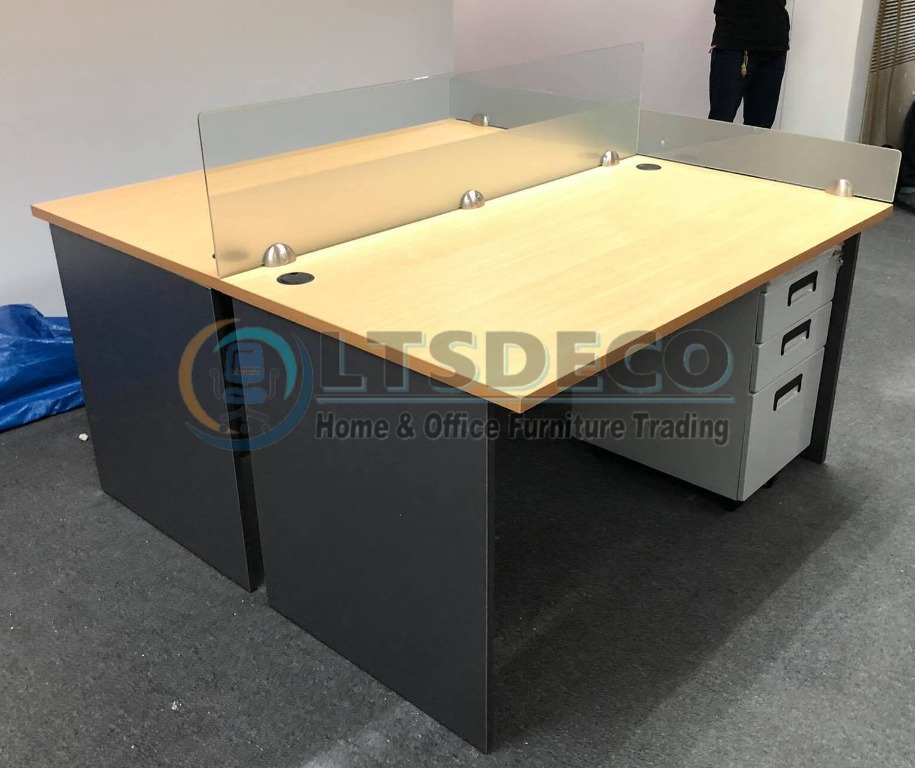 FREESTANDING LAMINATED WORKSTATION TABLE OFFICE PARTITIONS, Furniture ...
