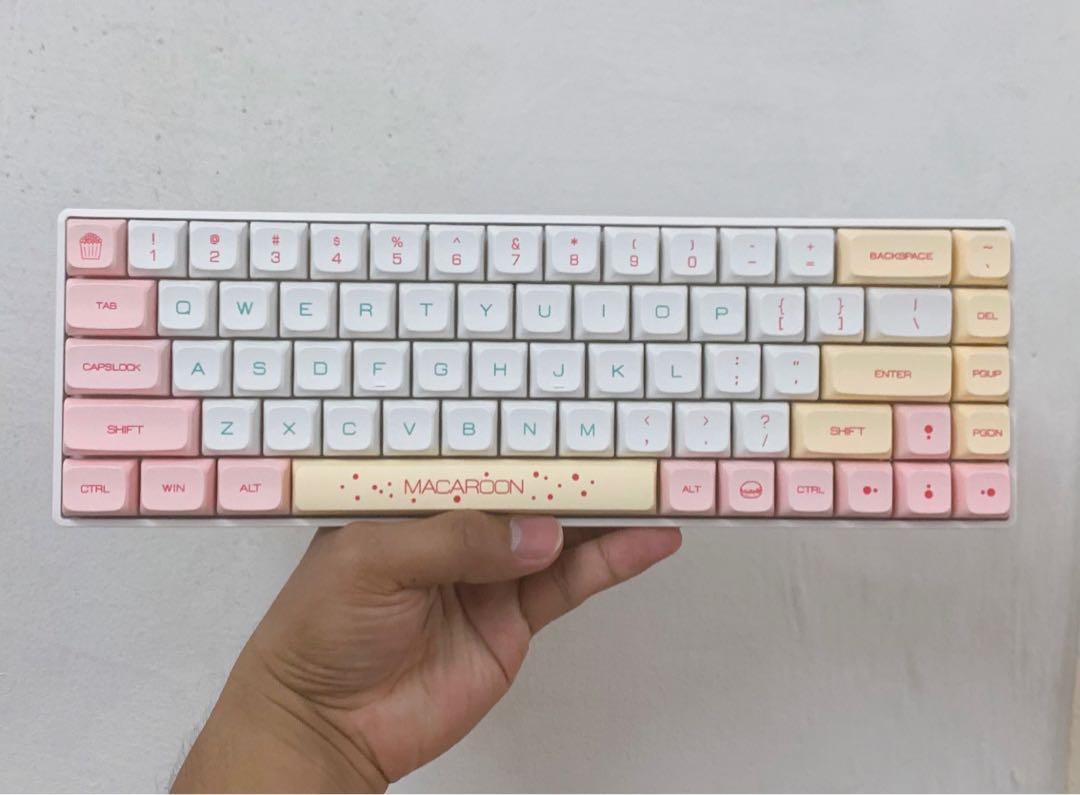 Fully modded 3 mode 65% Custom mechanical keyboard w/ RGB (full set ...