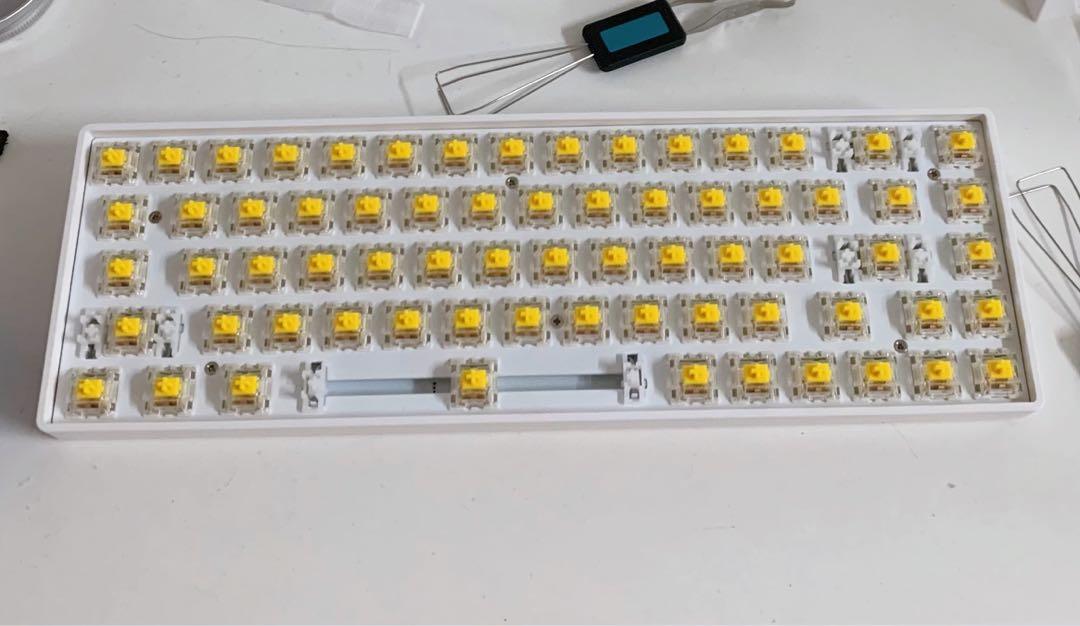 Fully modded 3 mode 65% Custom mechanical keyboard w/ RGB (full set ...