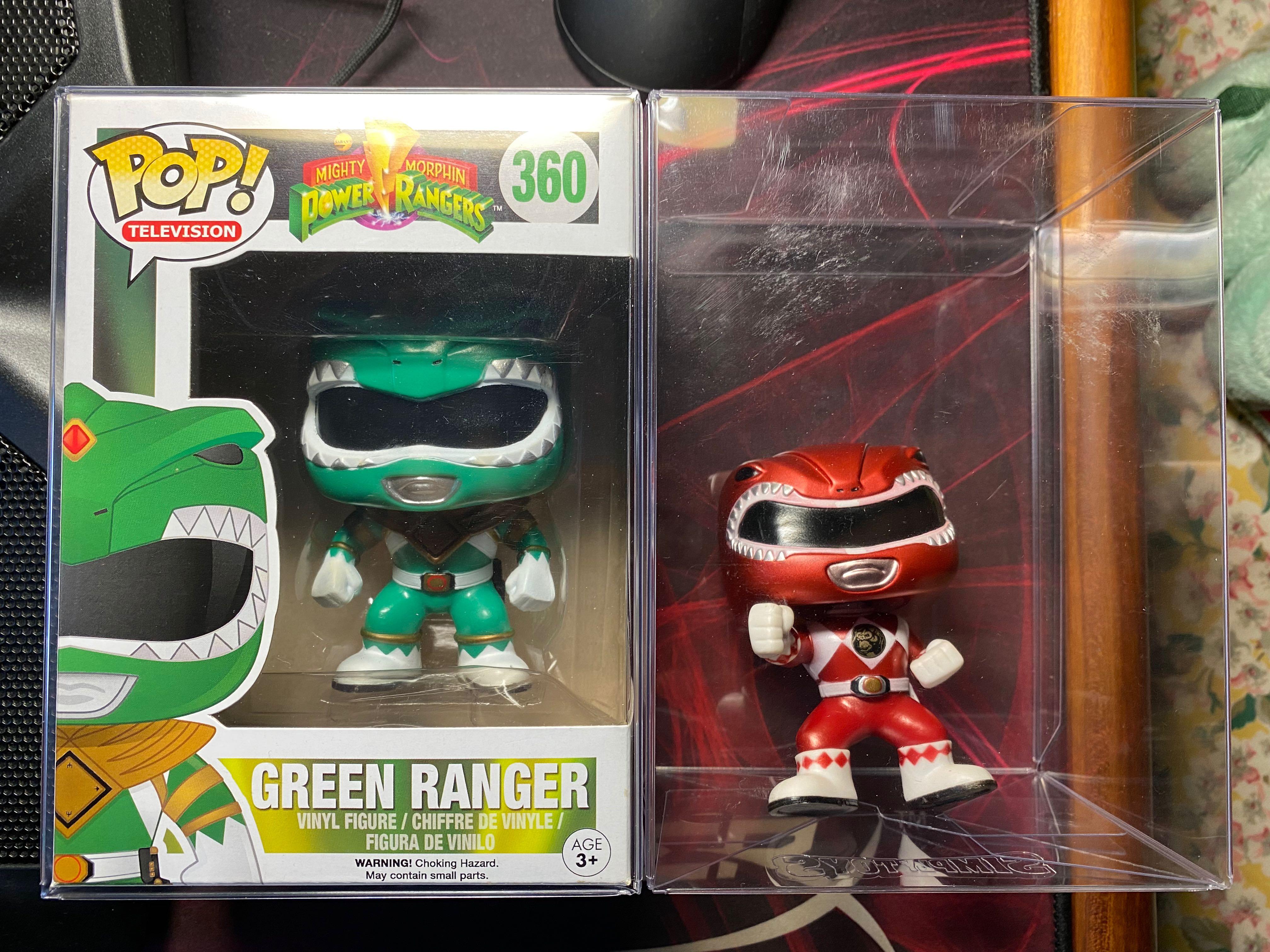 Power rangers funko pop: Green ranger funko pop + metallic red ranger ...
