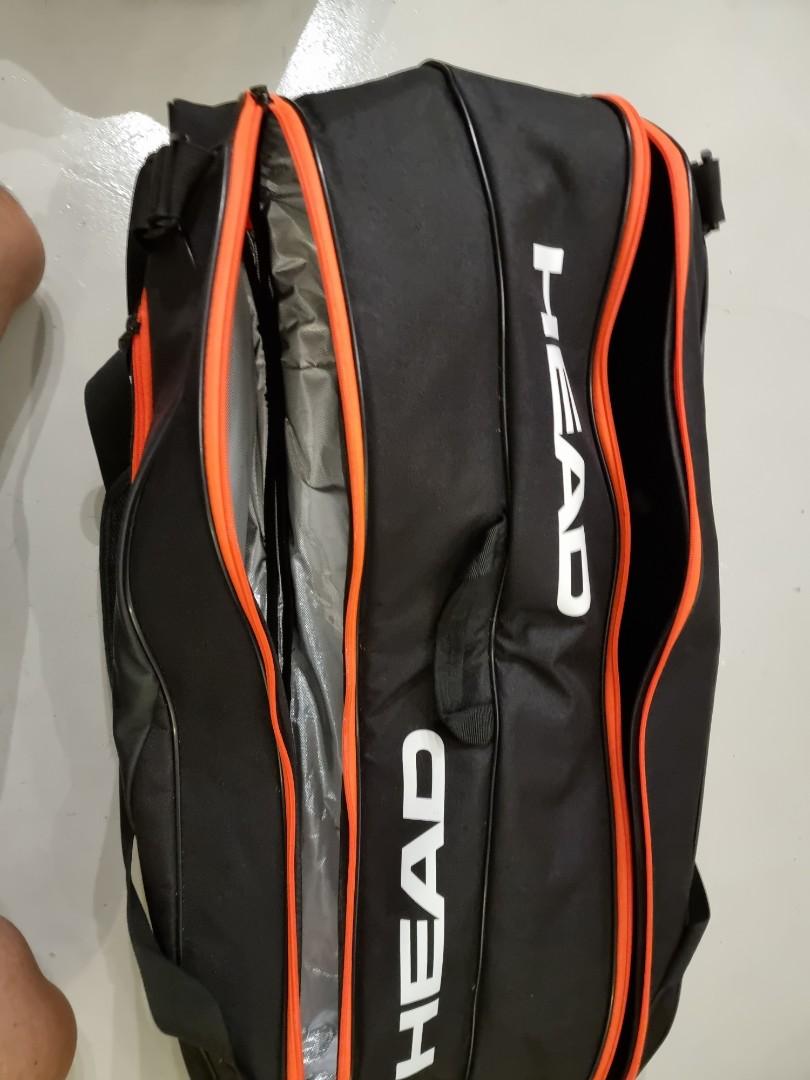 Head Racquet bag 6 pak, Sports Equipment, Sports & Games, Racket & Ball ...