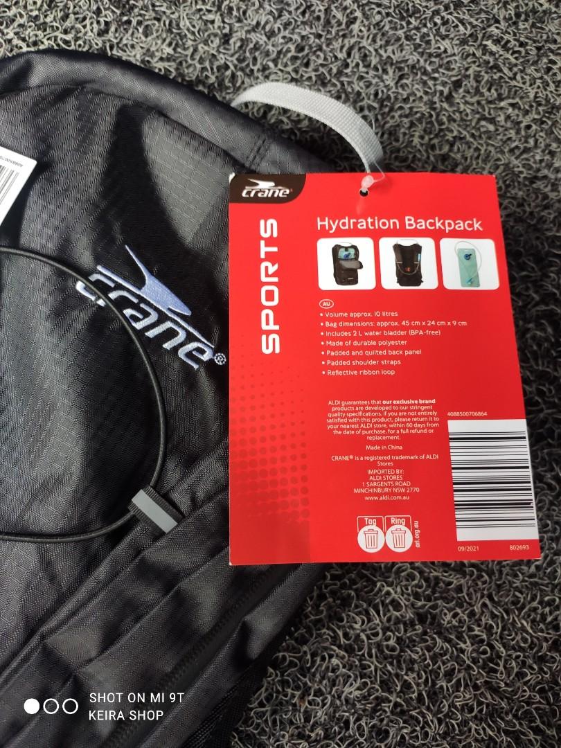 HYDRATION BACKPACK - CRANE, Sports Equipment, Hiking & Camping on Carousell
