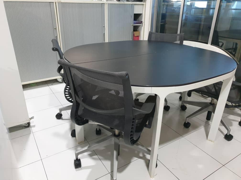 Ikea bekant conference table, Furniture & Home Living, Furniture ...