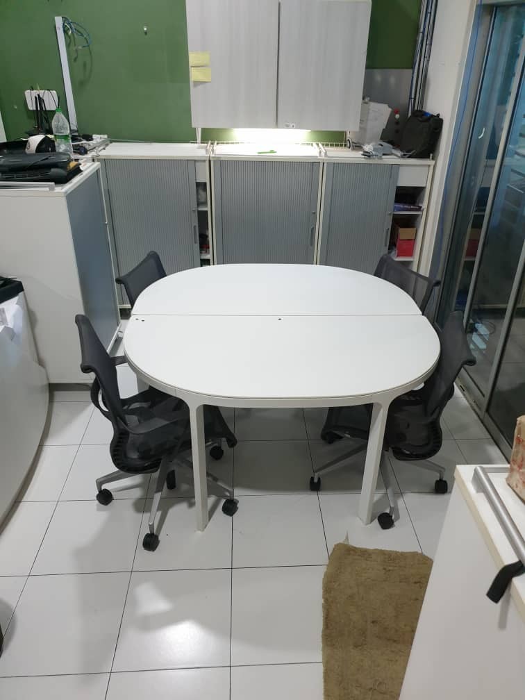 Ikea bekant conference table, Furniture & Home Living, Furniture ...