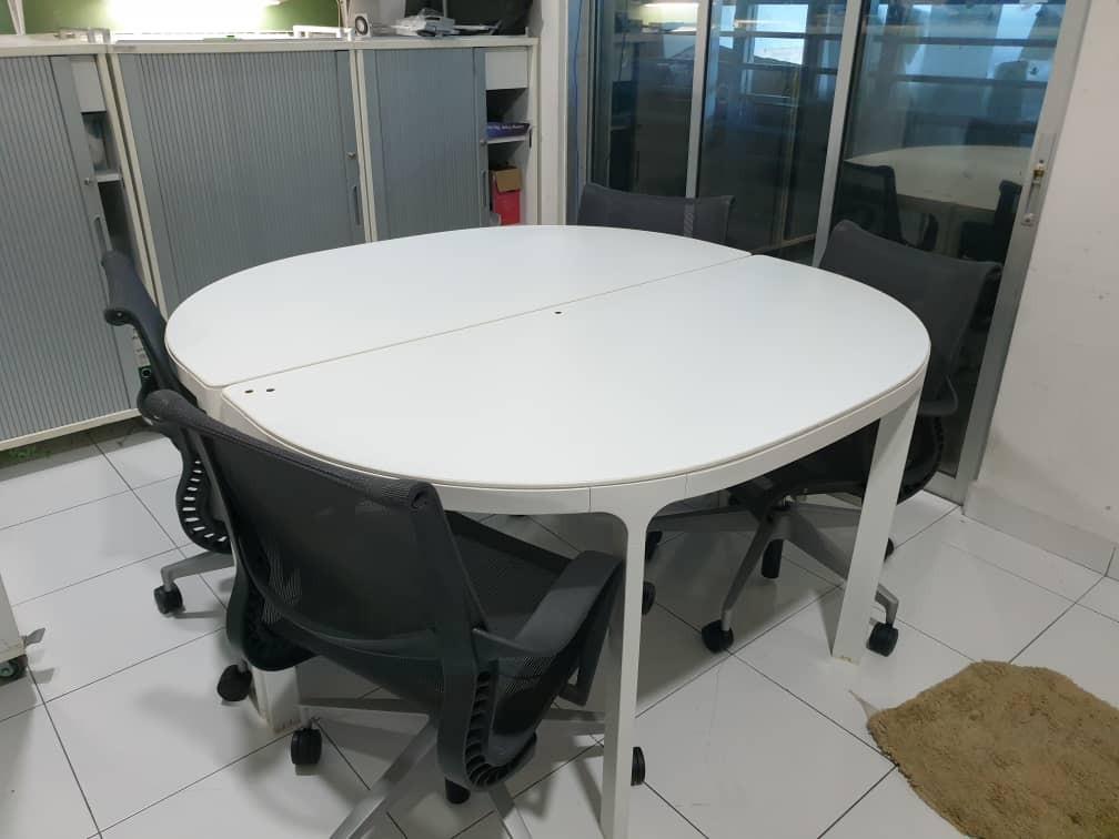 Ikea bekant conference table, Furniture & Home Living, Furniture ...