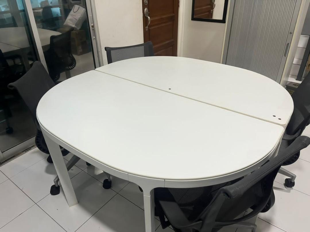 Ikea bekant conference table, Furniture & Home Living, Furniture ...