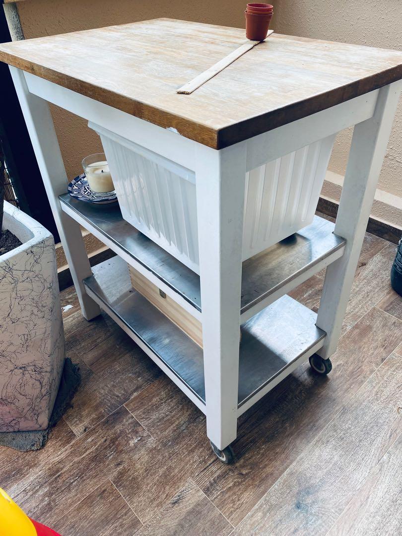 IKEA Stenstorp Kitchen Cart/trolley, Furniture & Home Living, Furniture ...