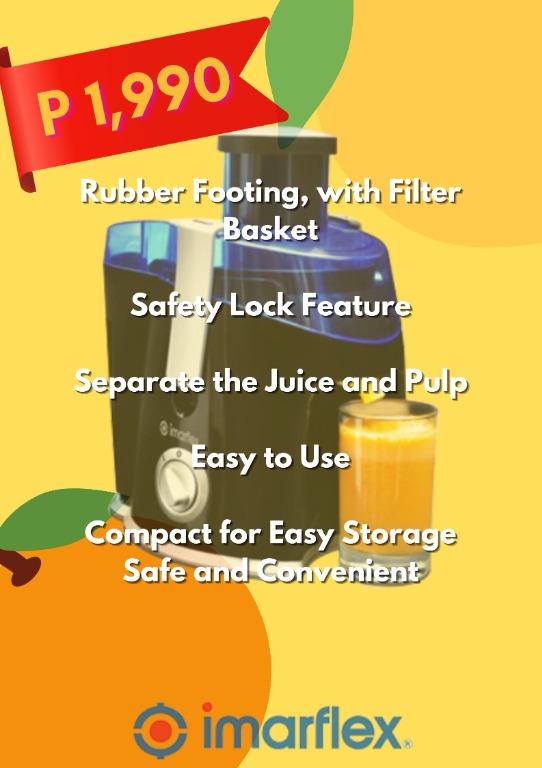 Imarflex Juice Extractor IJE-5000, TV & Home Appliances, Kitchen ...