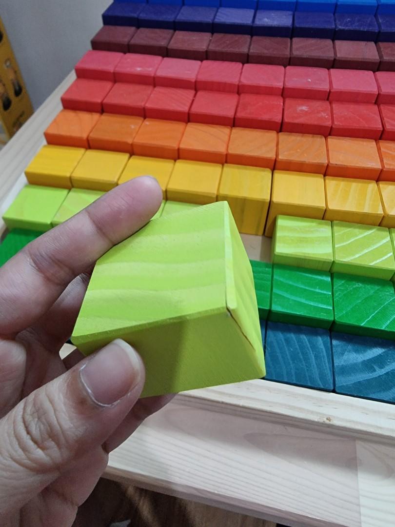 Large stepped counting blocks, Hobbies & Toys, Toys & Games on Carousell