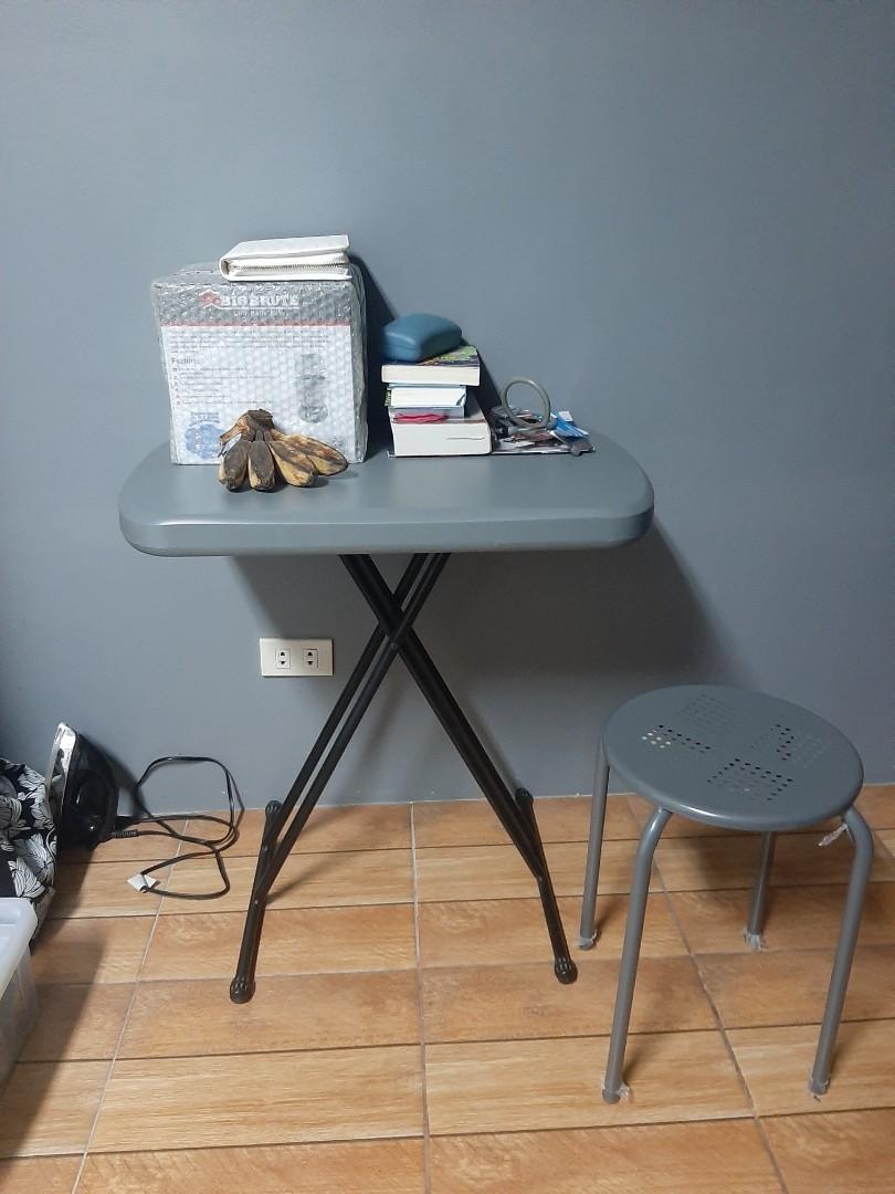 Lifetime brand table with stool, Furniture & Home Living, Furniture ...