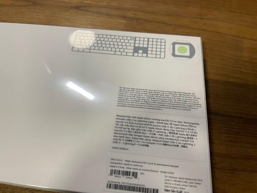 Magic Keyboard With Touch Id And Numeric Keypad 電腦 & 平板電腦 電腦周邊產品 電腦