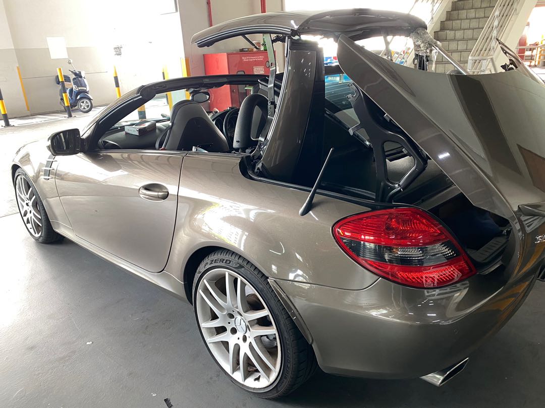 Mercedes SLK convertible top roof repair, Car Accessories, Car ...