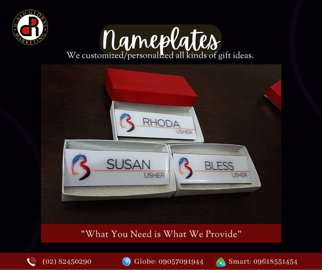 nameplate, Badge, Acrylic, Personalize Nameplate, Hobbies & Toys ...