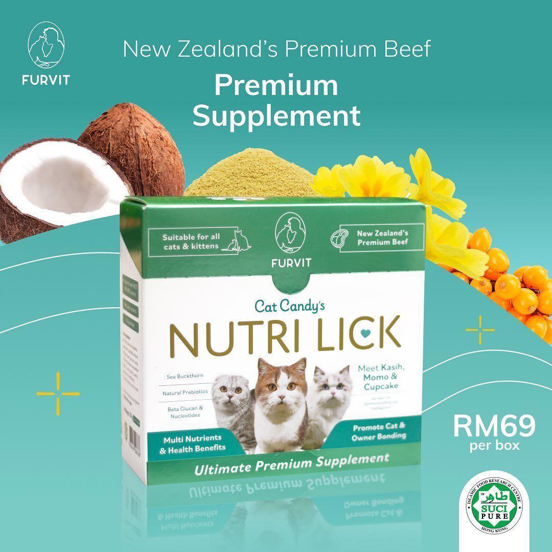Nutrilick Premium Cat Supplement-Beef Flavour by Johan & His Cats, Pet ...