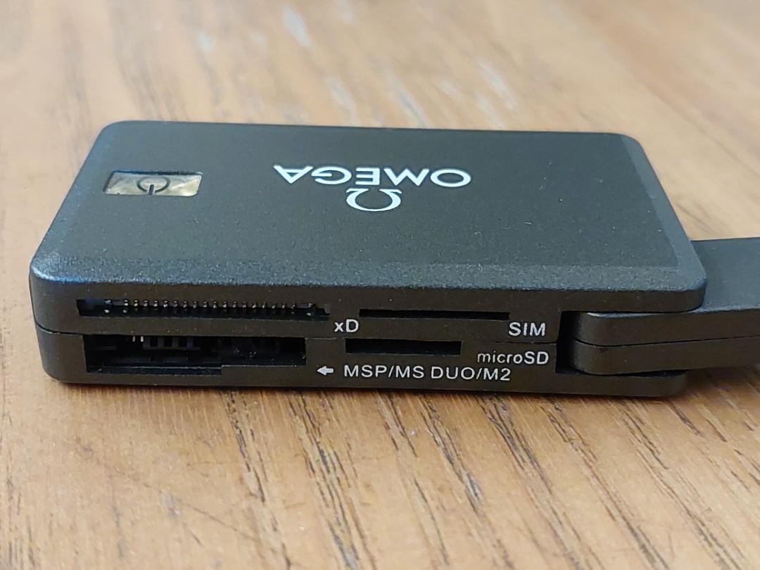 OMEGA card reader, 電腦＆科技, 電腦周邊及配件, 電腦周邊產品 on Carousell
