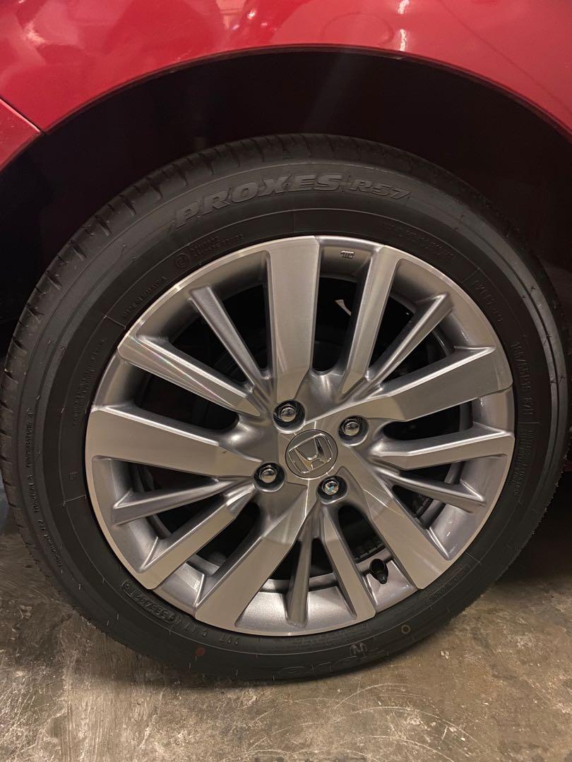 Original Honda City Sport Rim 16 with Tyre, Auto Accessories on Carousell