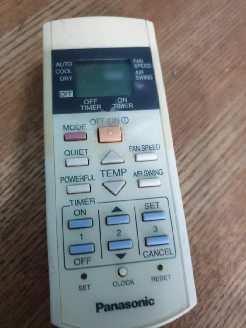 Panasonic air con remote control, TV & Home Appliances, Air ...