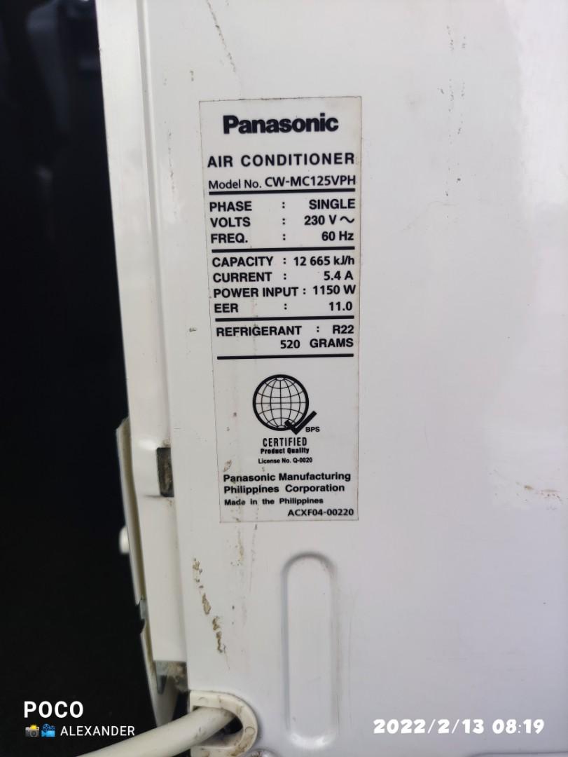 PANASONIC WINDOW TYPE AC, TV & Home Appliances, Air Conditioning and ...