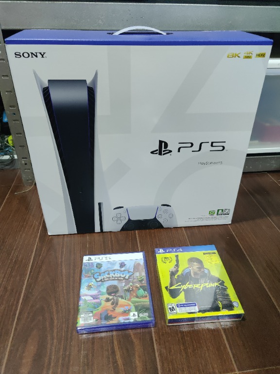 Playstation 5 Disc Edition with 2 Games, Video Gaming, Video Game ...