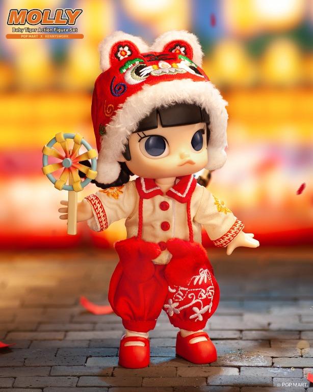 popmart pop mart molly 新年公仔 BJD, 興趣及遊戲, 玩具 & 遊戲類 - Carousell