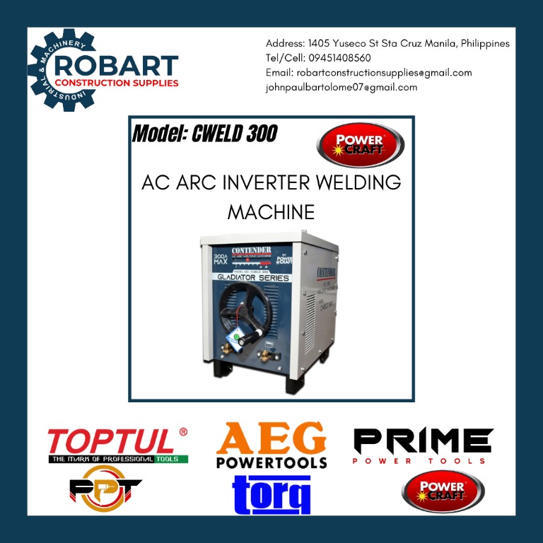 Powercraft Contender AC ARC Inverter Welding Machine CWELD 300 ...